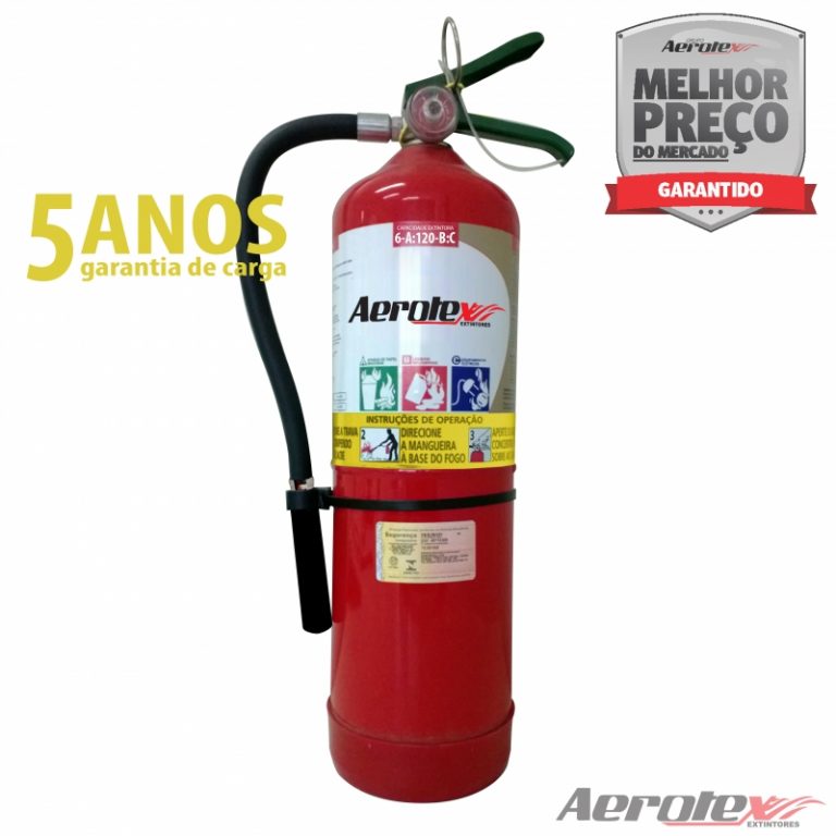 Extintor Pó ABC 09kg Garantia 05 anos 6A-120BC